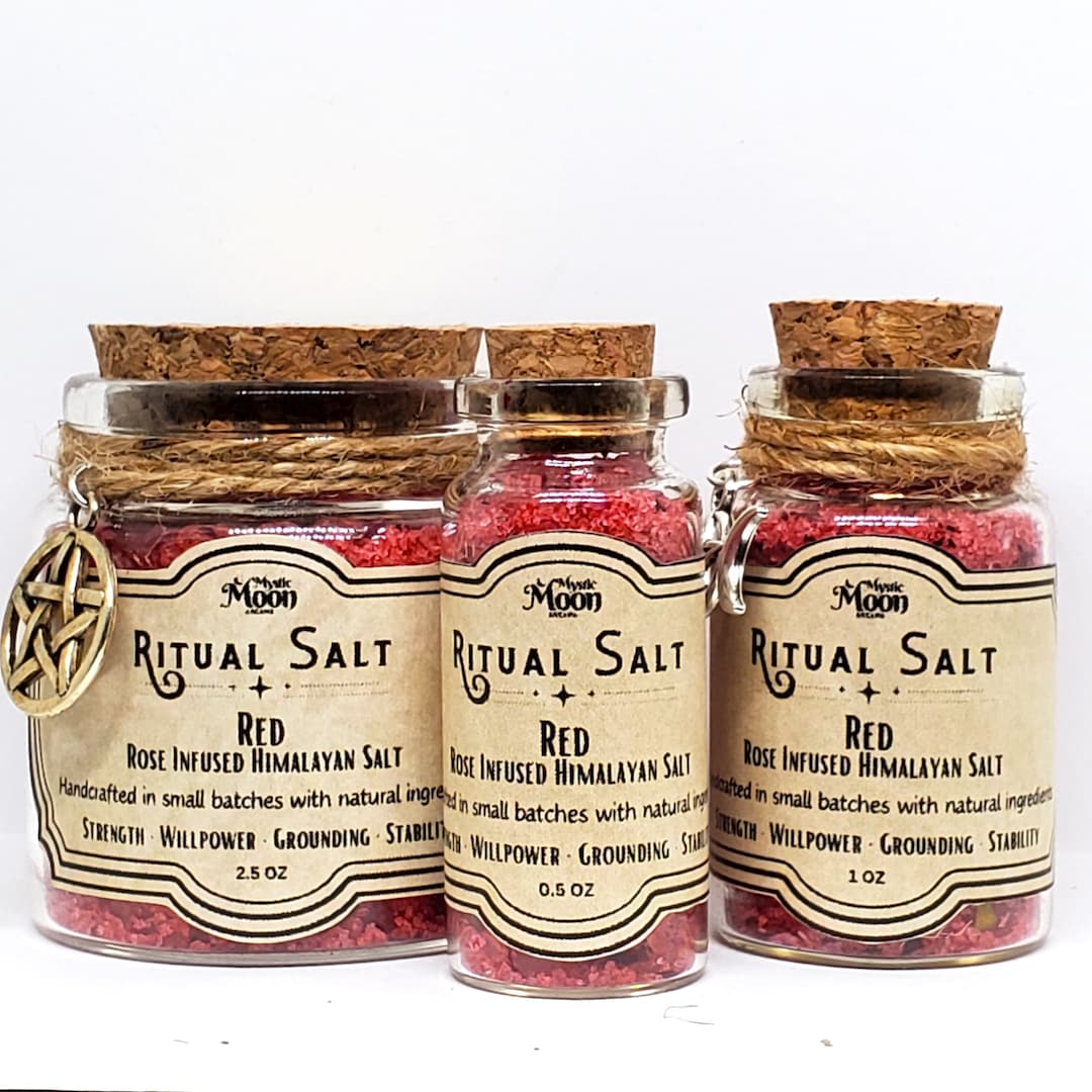 Red Salt Ritual Salt Witch Salt Strength Grounding Spellwork Altar Tool ...