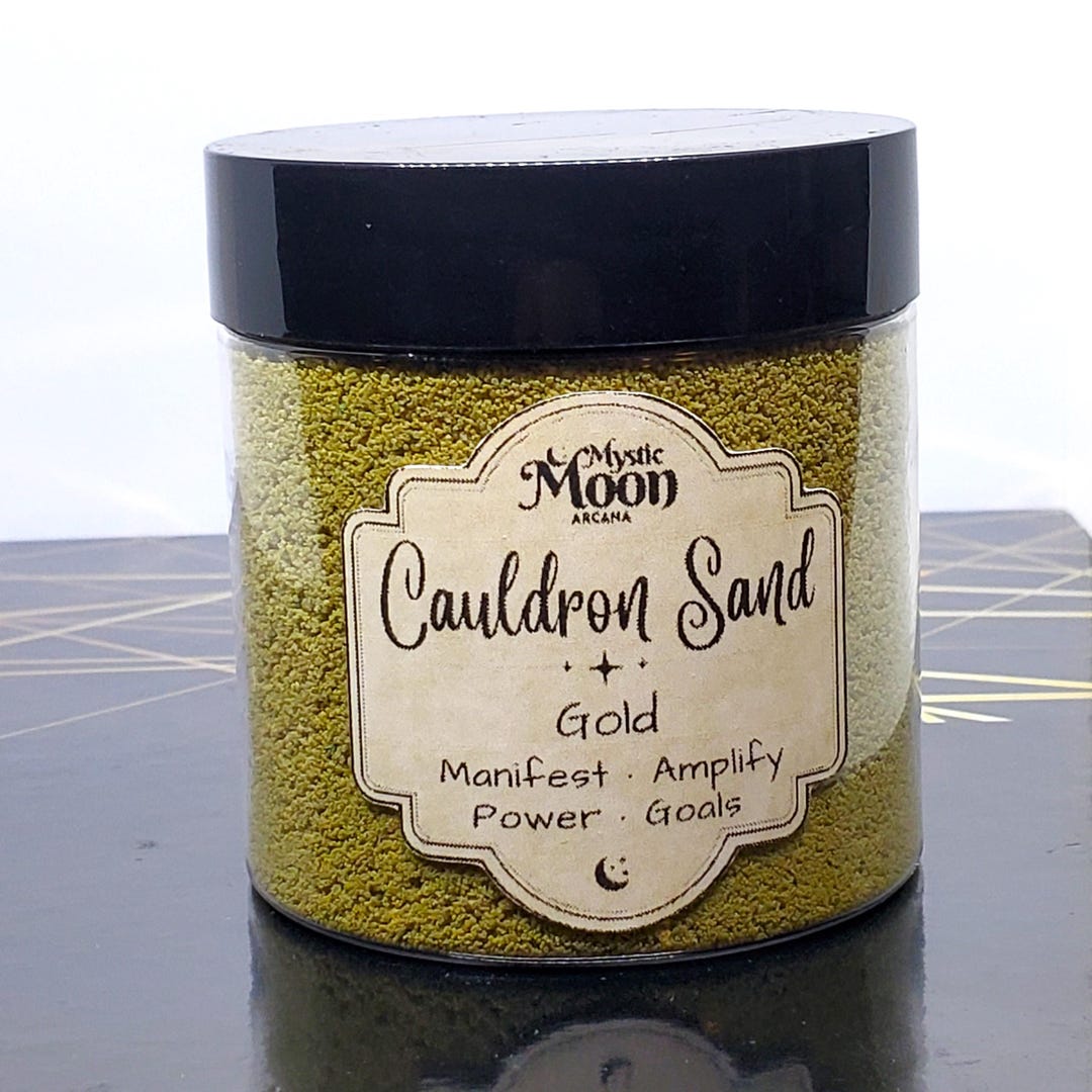 Gold Cauldron Sand Colored Sand for Incense Candles Charcoal Burning ...