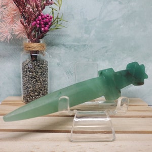 Crystal Athame Green Aventurine Dagger Mini Sword Gemstone Athame - Etsy