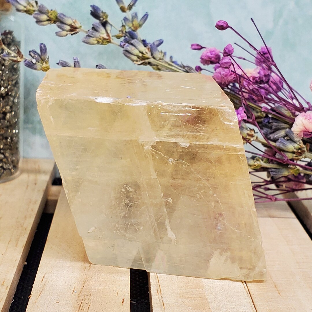Optical Calcite Iceland Spar Viking Sunstone Freeform Cube - Etsy