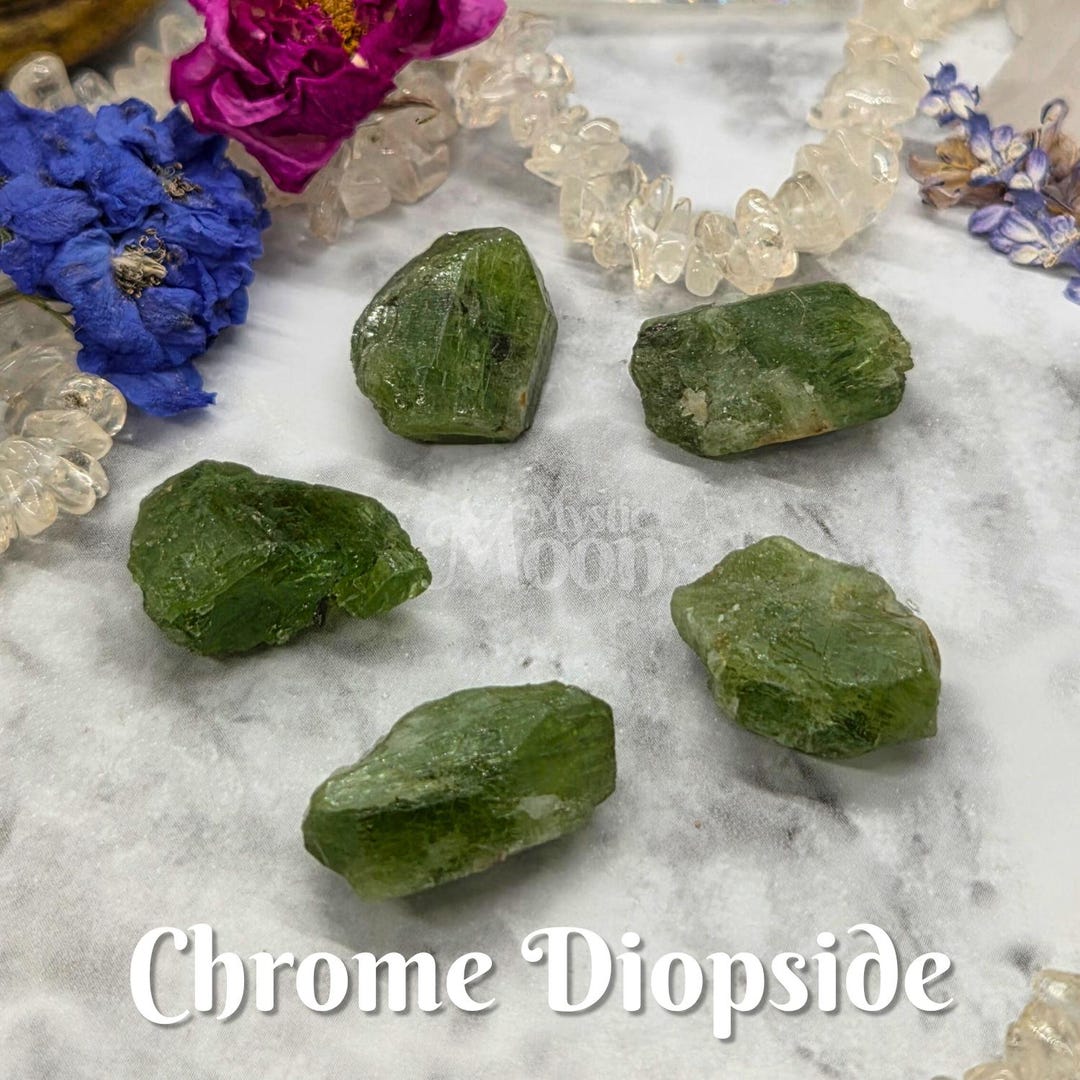 Chrome Diopside – Rare Green Silicate Crystal With Natural Clarity and ...
