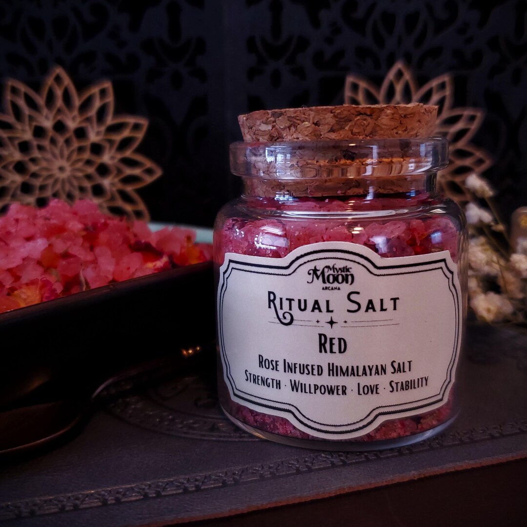 Red Rose Ritual Salt: Love, Strength, and Stability - Witchcraft Altar ...
