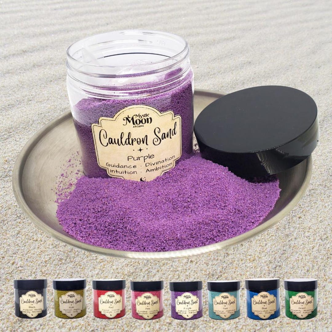Cauldron Sand Colored Sand for Incense Candles Charcoal Burning Wiccan ...