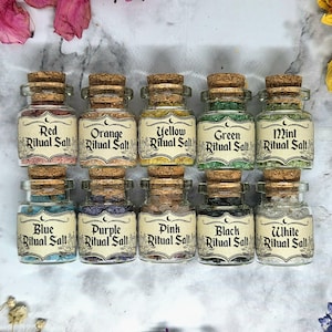 Ritual Salt Sampler Set 10 Mini Jars of Handcrafted Ritual Salts ...