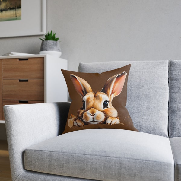 Rabbit Cushion - Etsy