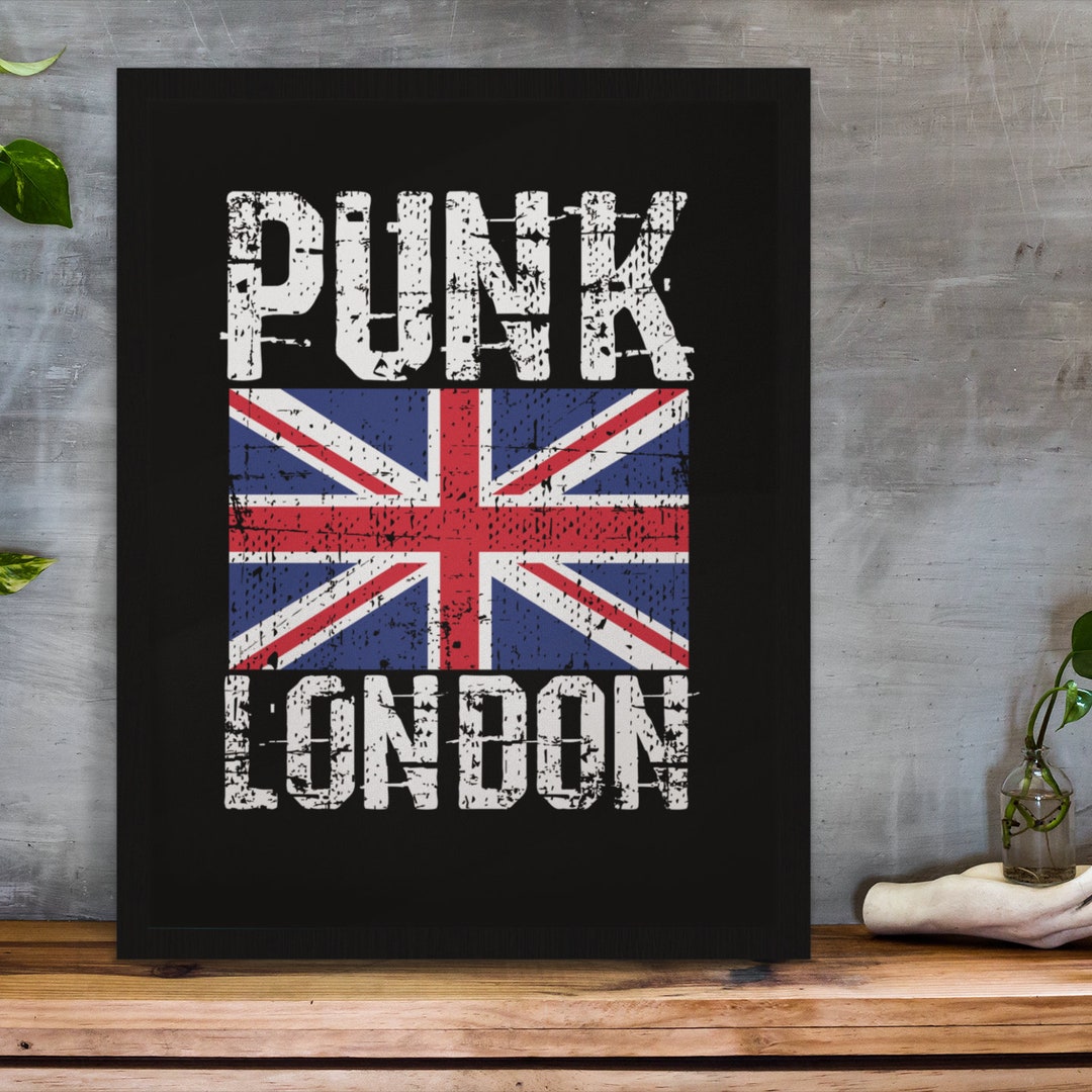 Union Jack Poster, UK Punk, London, Punk, London Poster, Retro, Rocker ...