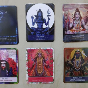 Shiv-kali Oracle Cards | 24 Hindu Deity Guidance Cards | Shiva Kali ...