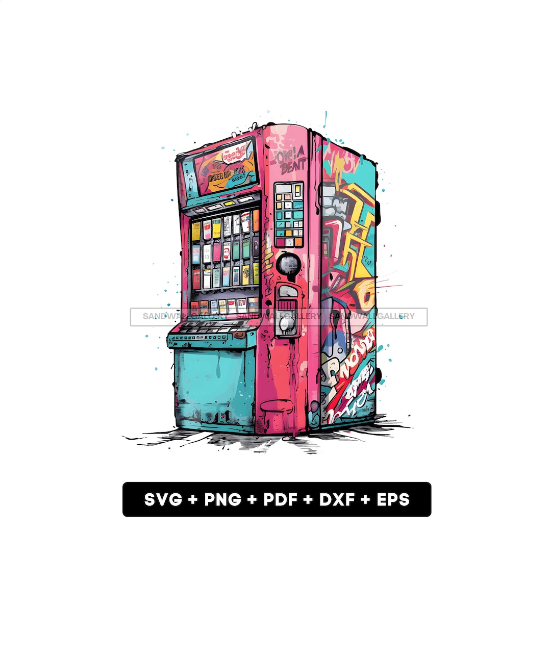 Vending Machine Svg Cut Files for Cricut Commercial Use - Etsy