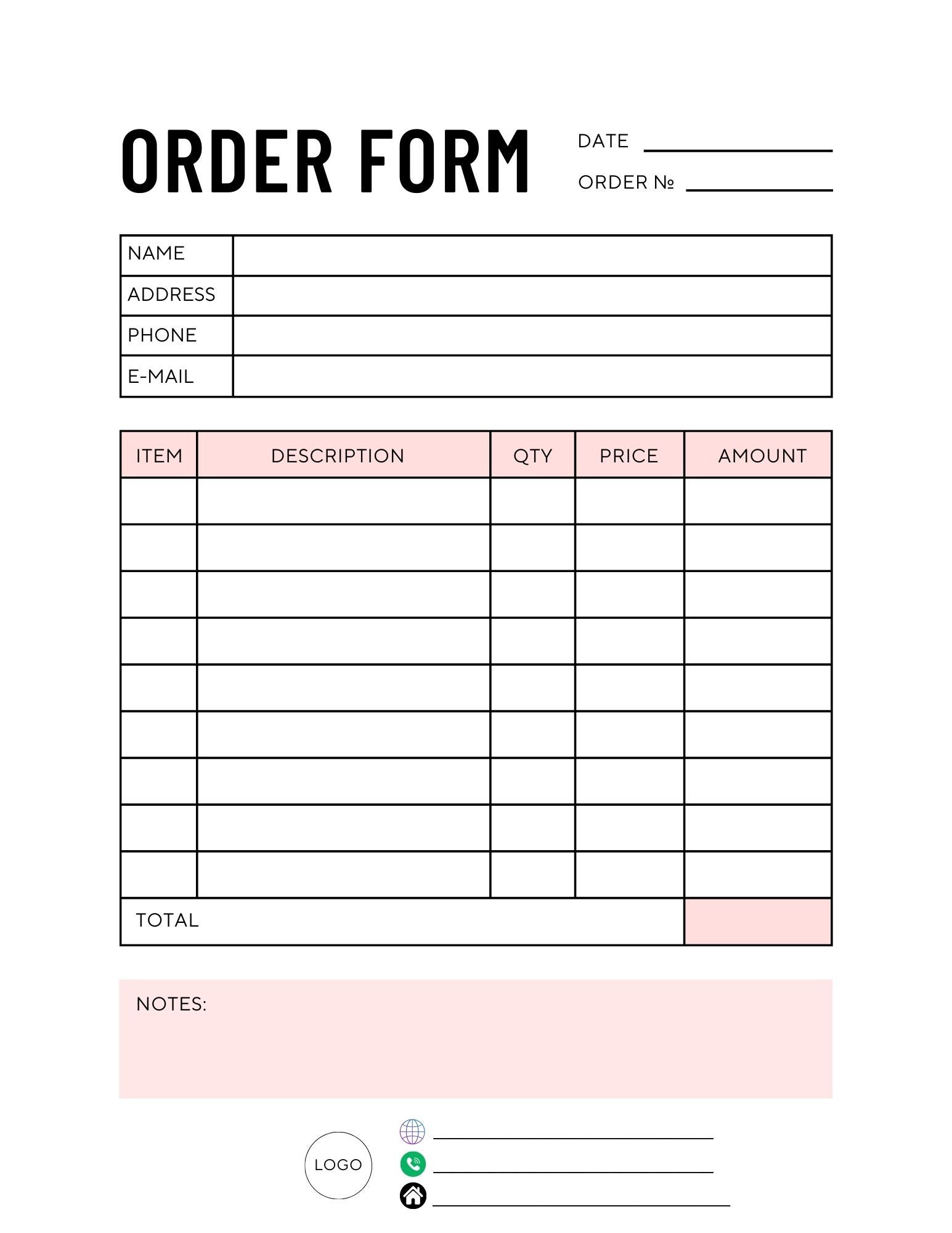 Invoice Template Editable, Business Sales Invoice Template, Modern ...