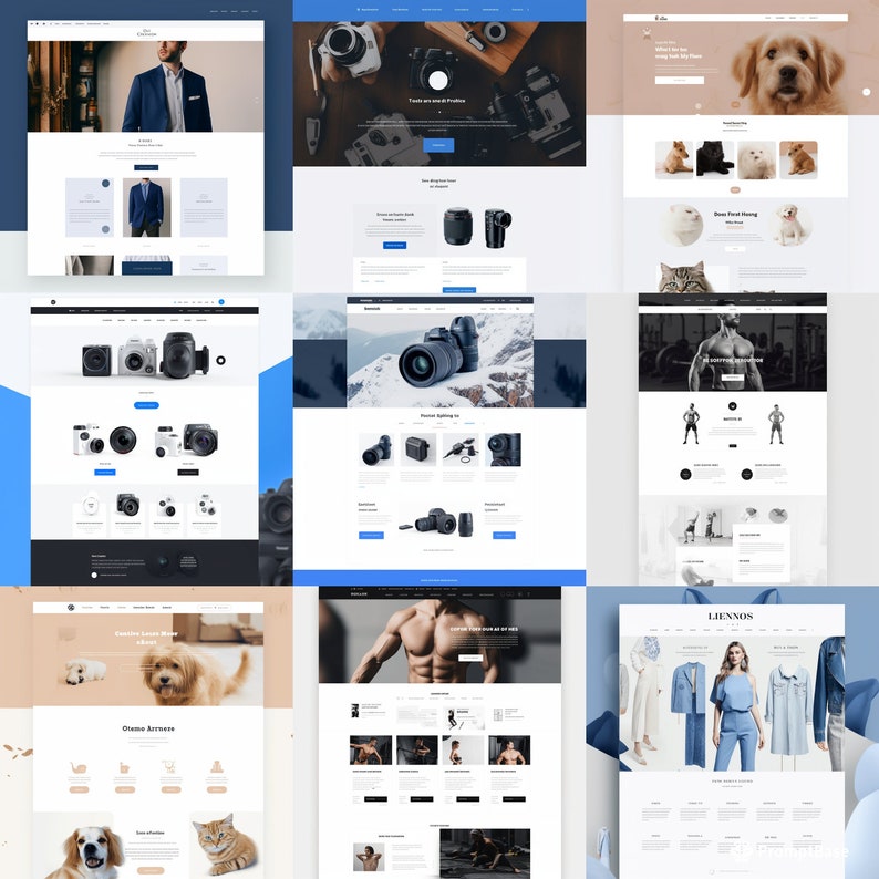 Midjourney Prompt - Professional Website Mockups - Etsy