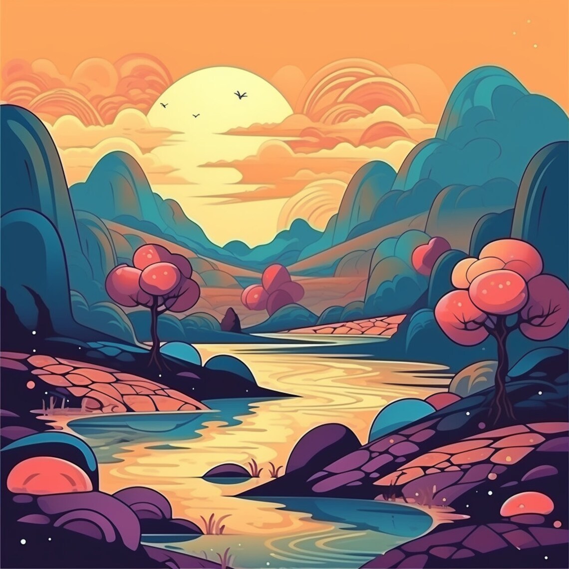 Midjourney Prompt Beautiful Landscapes - Etsy Canada