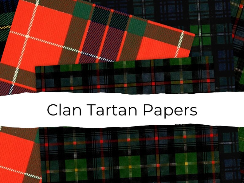 Clan Tartan Digital Papers - Etsy