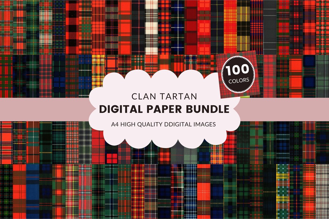 Clan Tartan Digital Papers - Etsy