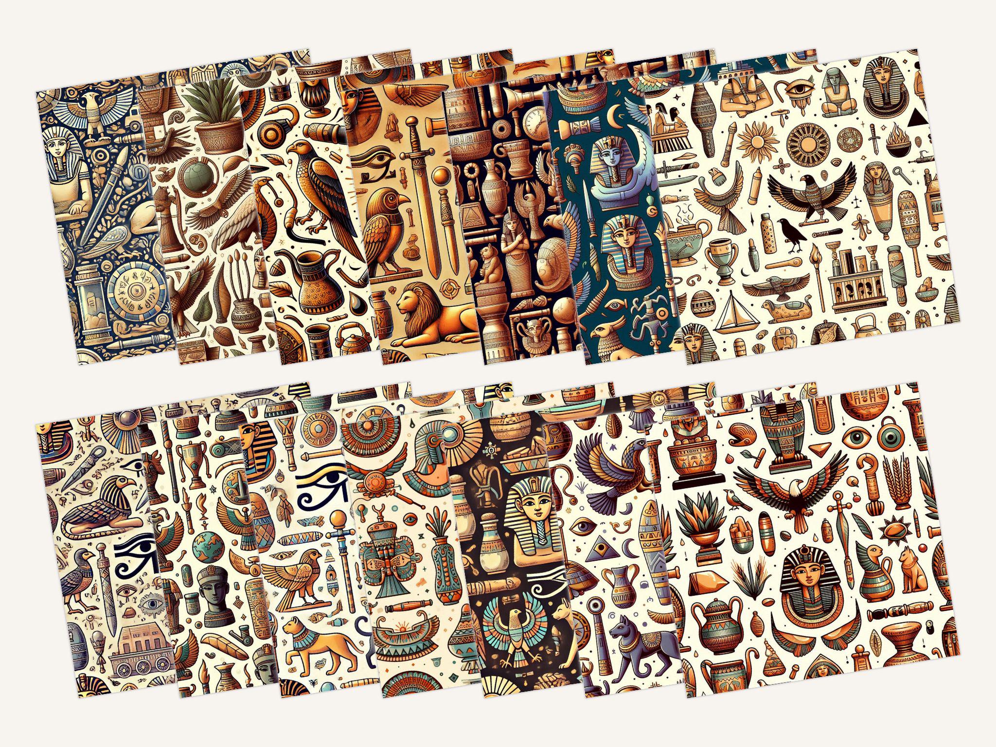 Ancient Egypt Scrapbook Papers - Etsy