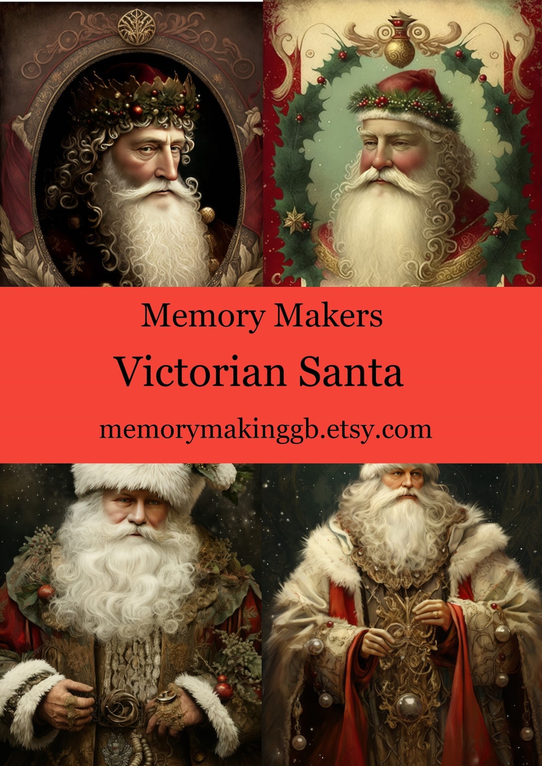 Victorian Santa - Etsy