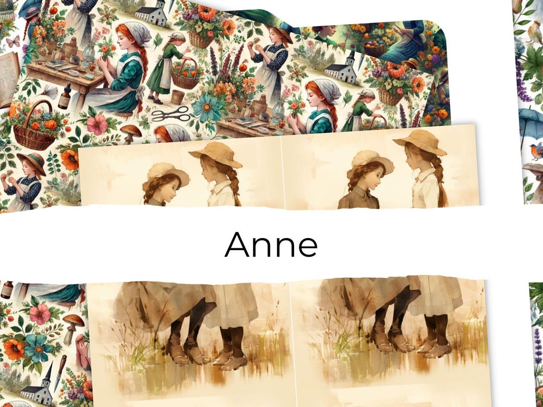 Anne Digital Paper Kit: Scrapbook & Card Making (digital Download) - Etsy