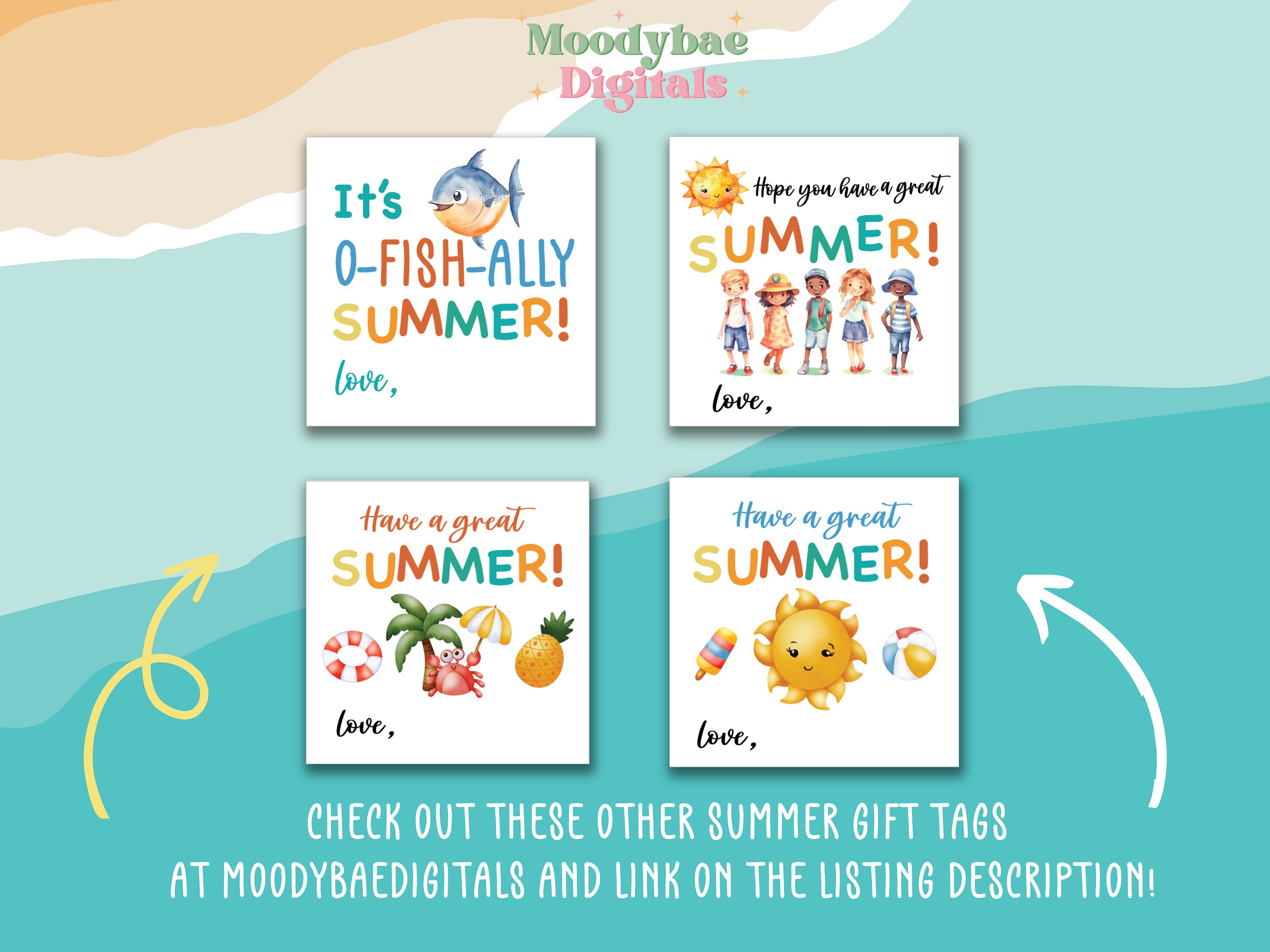 Printable Last Day of School Summer Tags, End of School Year, Kids ...