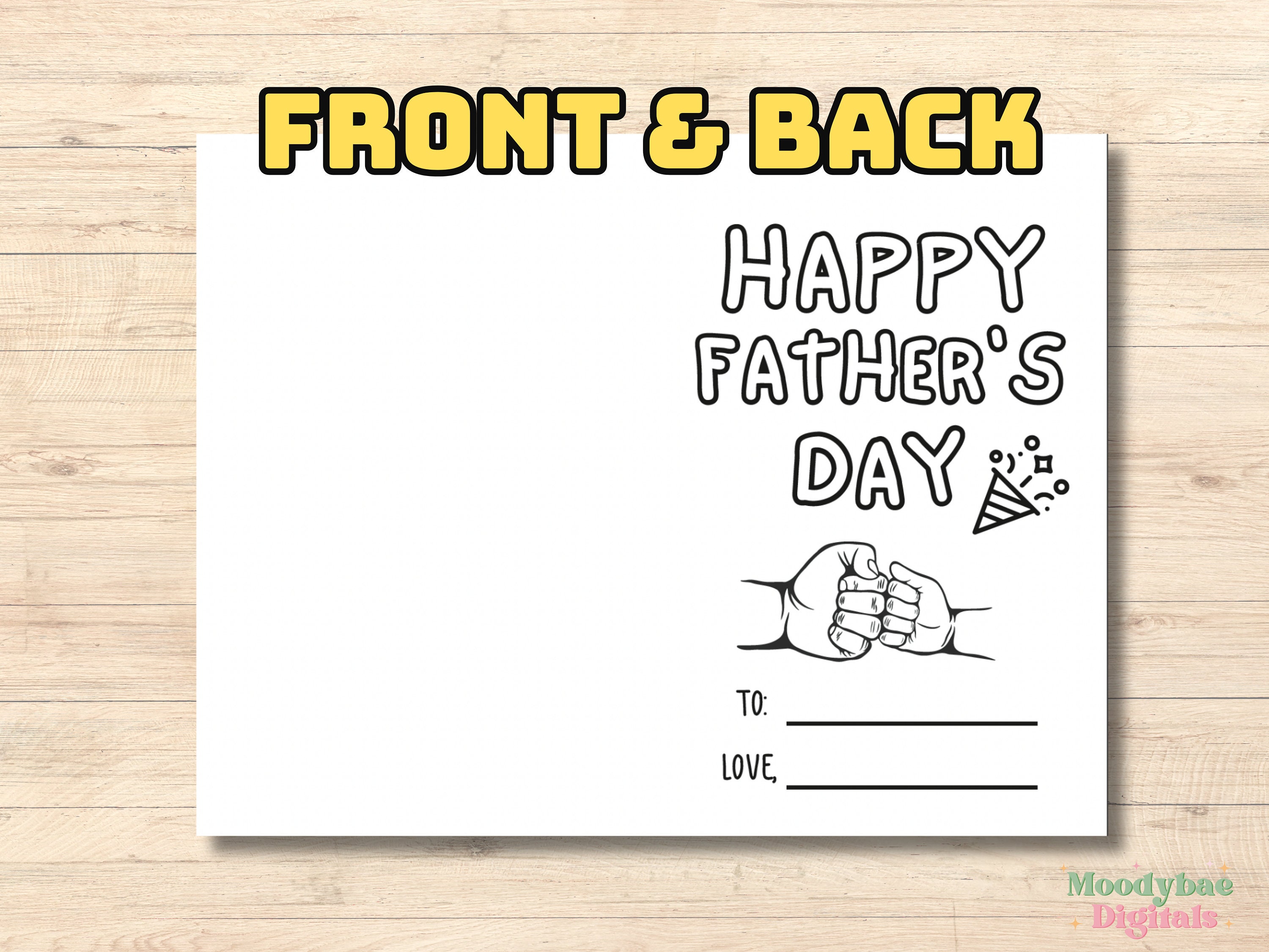 Father’s Day Printable Card,all About My Awesome Dad Fill in the Blanks ...