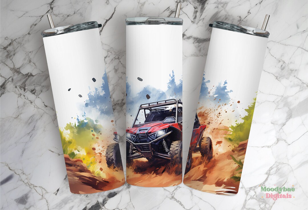 Offroad Watercolor Sxs Tumbler Wrap, Side by Side, 20oz Sublimation ...