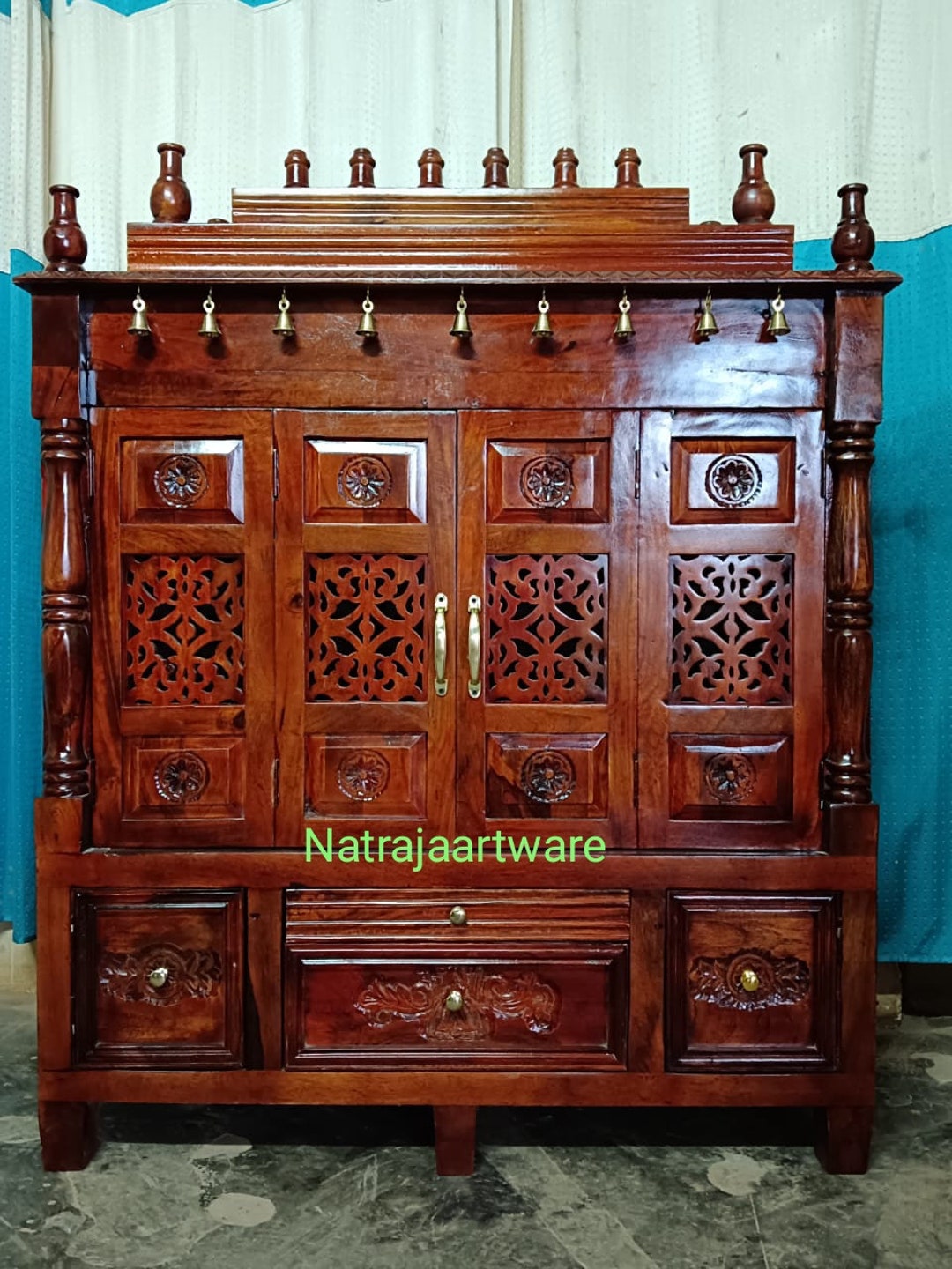 Large Size South Indian Temple Pooja Mandirs for Home Altars - Etsy