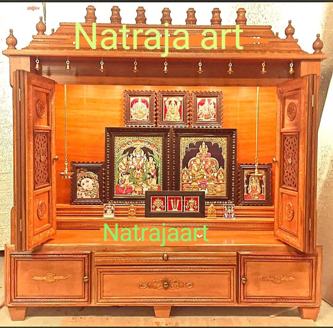 Large Size South Indian Temple Pooja Mandirs for Home Altars - Etsy ...