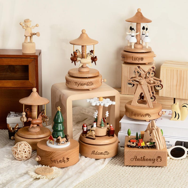 Christmas Kids Music Box - Etsy UK