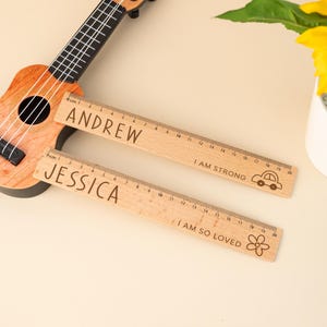 I Am so Loved Engraved Wooden Ruler,back to School Gift,ruler With Kids ...