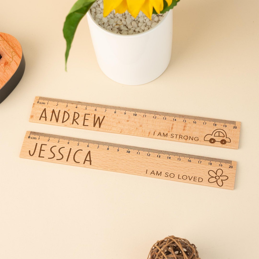 I Am so Loved Engraved Wooden Ruler,back to School Gift,ruler With Kids ...