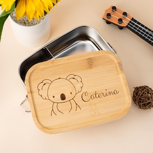 Personalized Children Lunch Box, Engraved Animals Lunch Box, Stainless ...