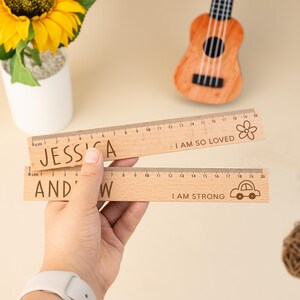 I Am so Loved Engraved Wooden Ruler,back to School Gift,ruler With Kids ...