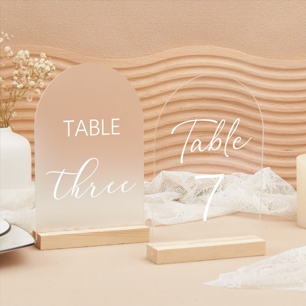 Acrylic Table Numbers Wedding - Etsy