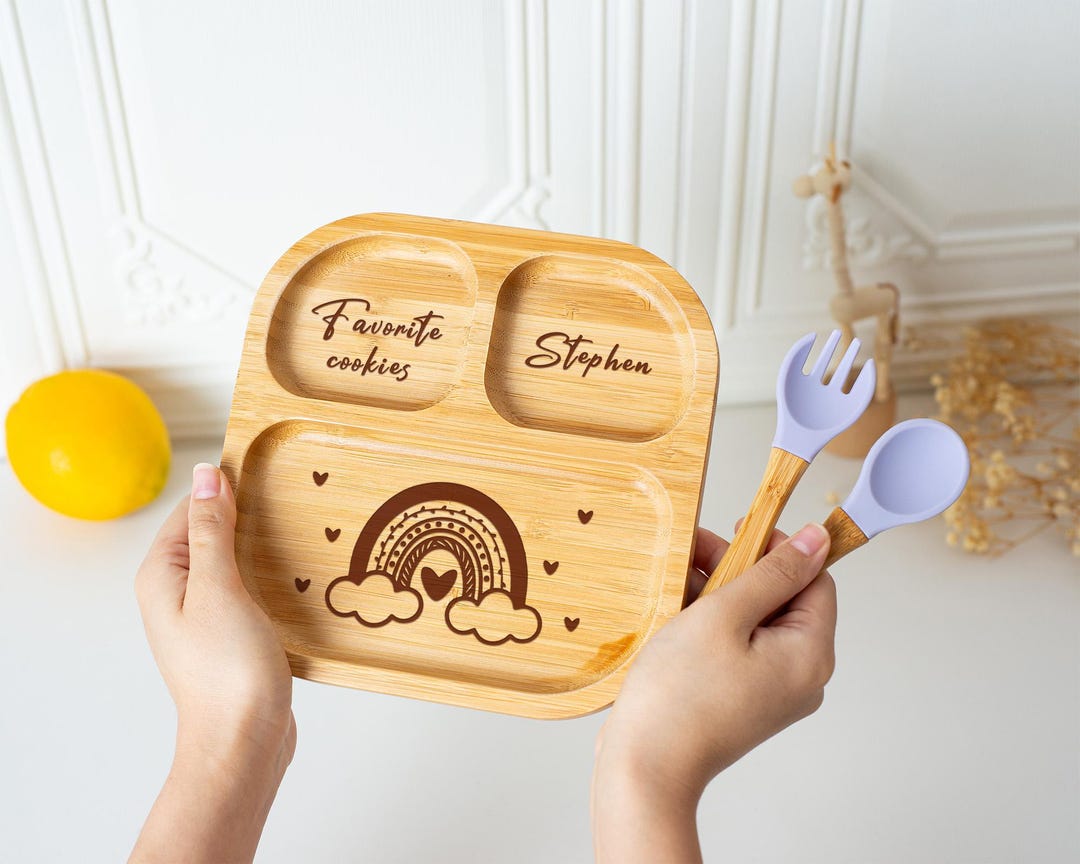Baby Cookie Tray Feeding Set, Custom Toddler Weaning Set, Baby Snack ...