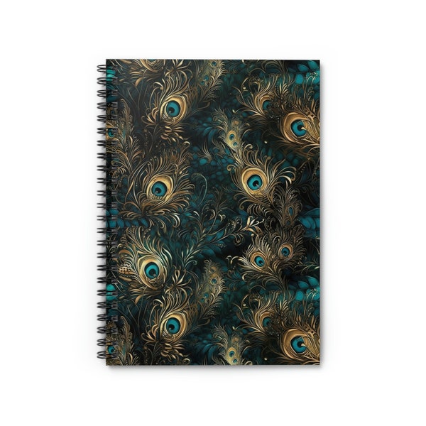 Golden Peacock Art - Etsy