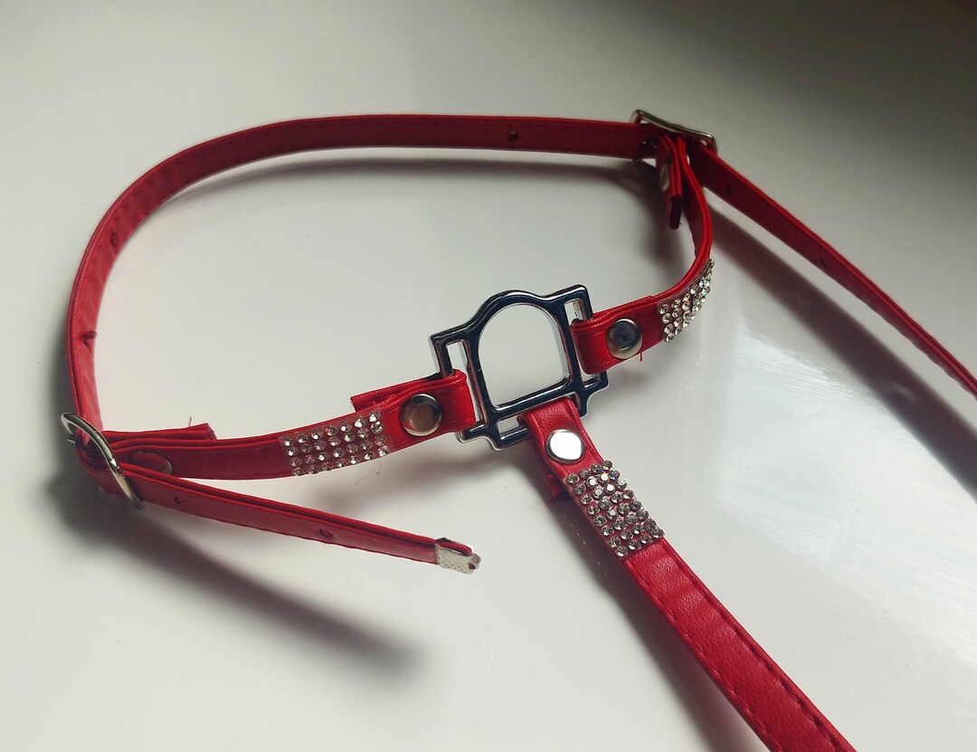 Breastplate for Hobby Horse Red Diamonds Red - Etsy