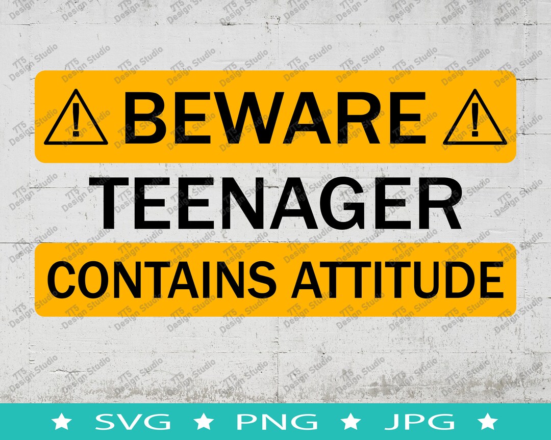 Warning Official Teenager Svg, Official Teenager Svg, 13th Birthday Svg ...