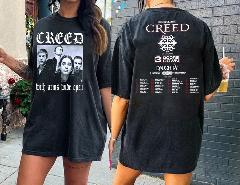 Creed 2024 Tour Summer of '99 Tour Shirt, Creed Band Fan Shirt sold by ...