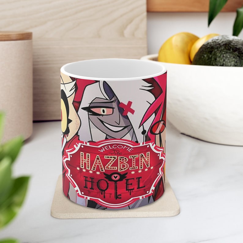 Hazbin Hotel Mug, OH DEER Mug, Coffee Fan Mug, Hazbin Hotel, Alastor's ...