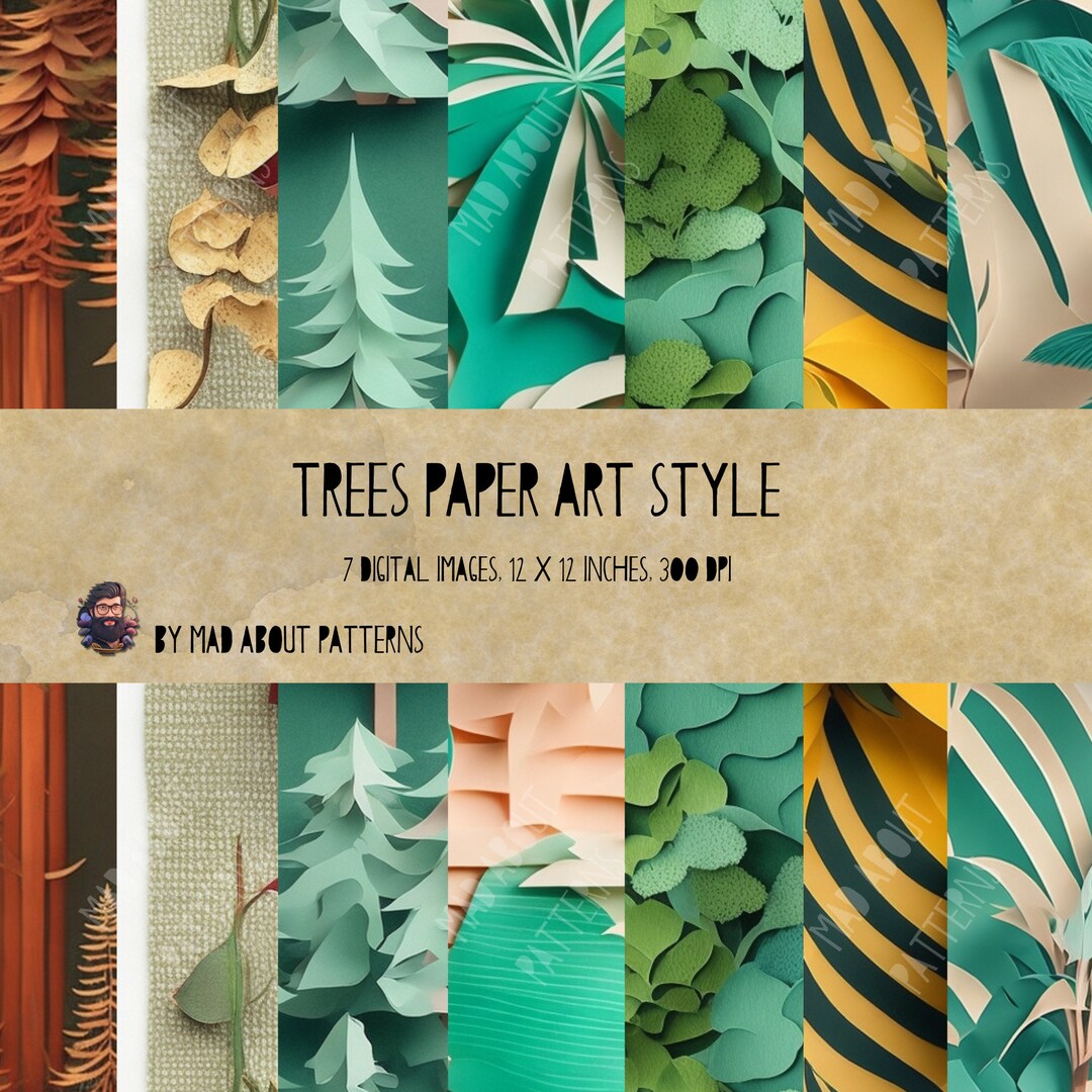 TREES PAPER ART Patterns - Etsy