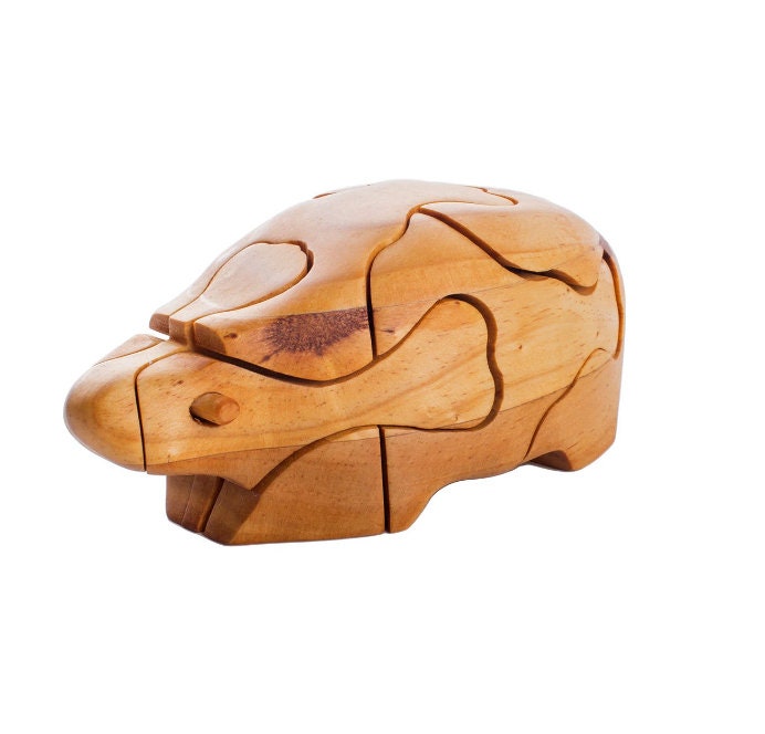 Wooden Turtle Puzzle - Etsy