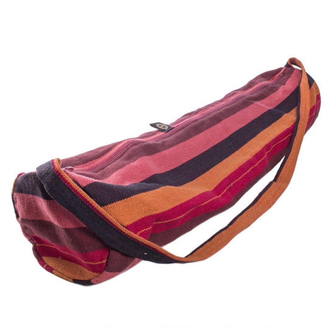 Handwoven Yoga Mat Bag // Striped Pilates Bag. Handmade, Fair Trade. - Etsy