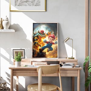Custom Mario Vs Bowser Portrait: Personalized Caricature (digital ...