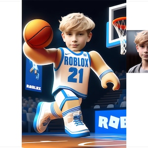 Custom Roblox Portrait: Personalized Digital Caricature (A3 JPG) - Etsy
