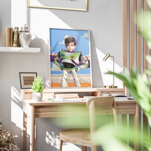 Buzz Lightyear Portrait, Buzz Toy Story Poster, Custom Buzz Poster, Toy ...