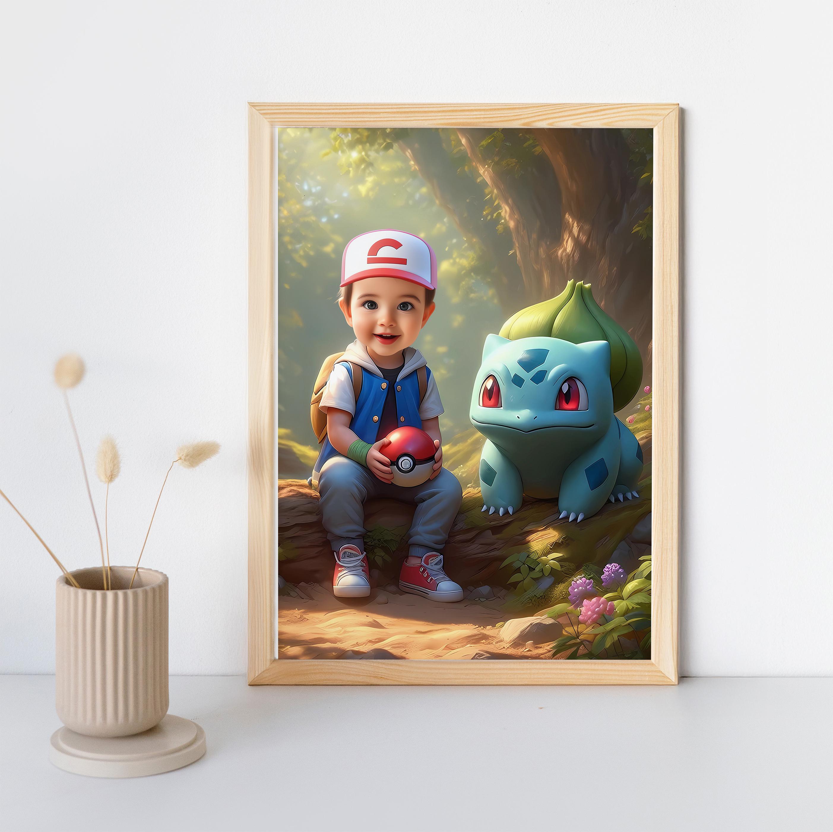 Pokemon Portrait, Bulbasaur Portrait, Ash Portrait, Custom Pokemon ...