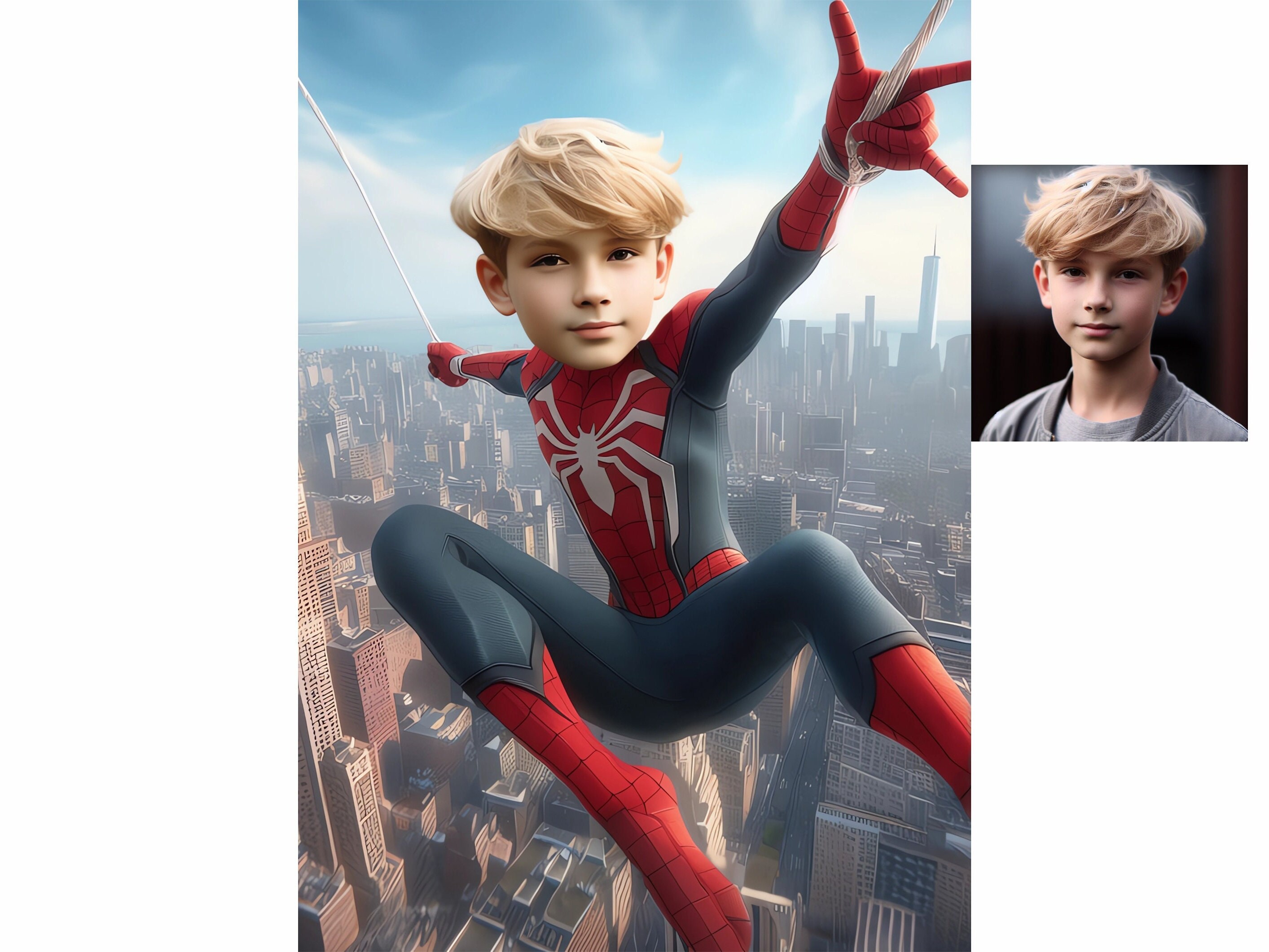 Spiderman Portrait, Custom Spiderman Caricature, Spiderman Photo ...