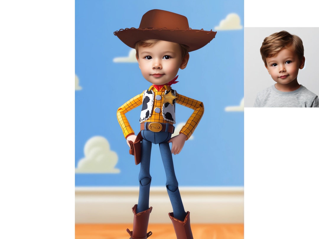 Custom 'toy Story' Woody Caricature Portrait (digital Product) - Etsy UK