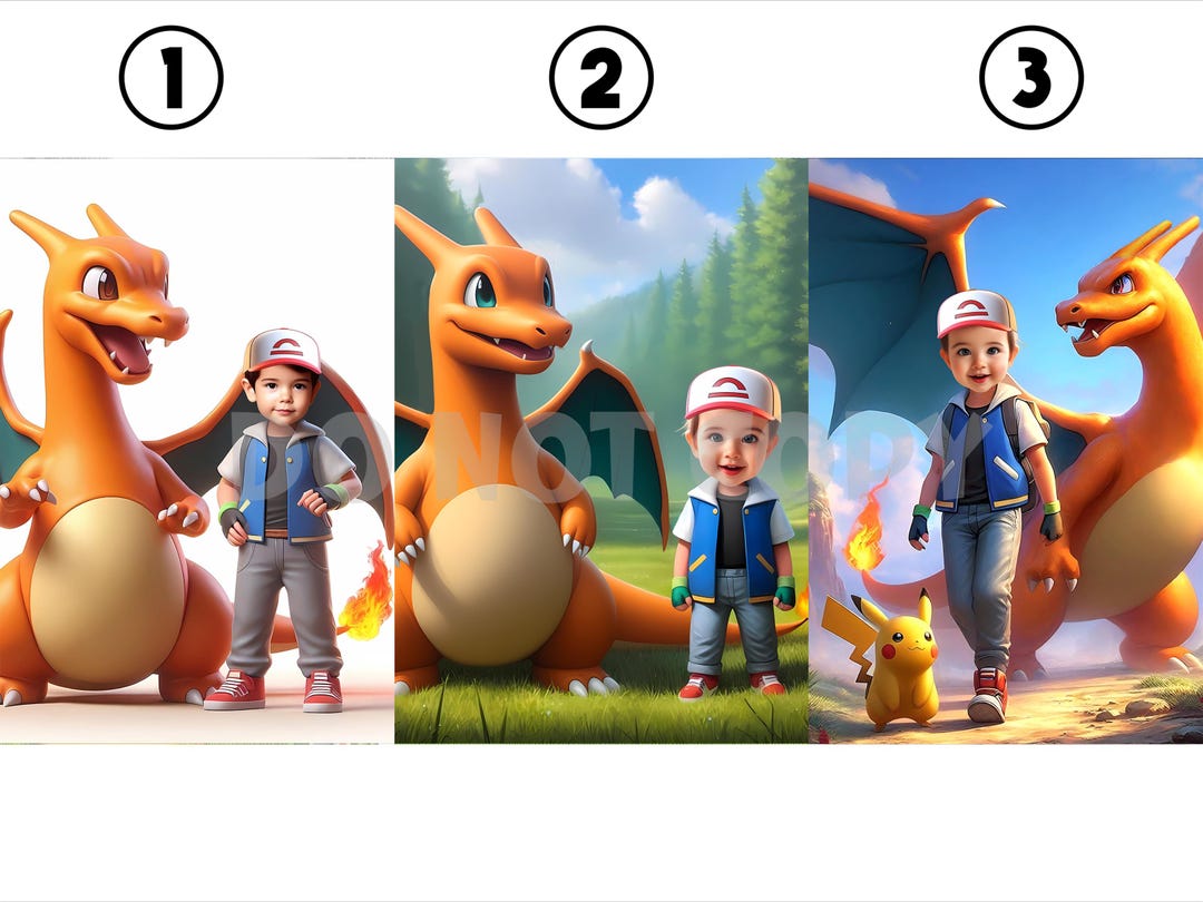 Charizard Portrait, Pokemon Portrait, Custom Ash Portrait, Custom ...