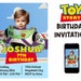 Buzz Lightyear Birthday Invitation, Custom Toy Story Birthday ...