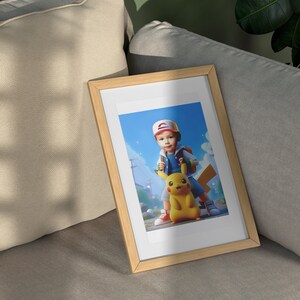 Pokemon Portrait, Pikachu Portrait, Ash Portrait, Custom Pokemon ...