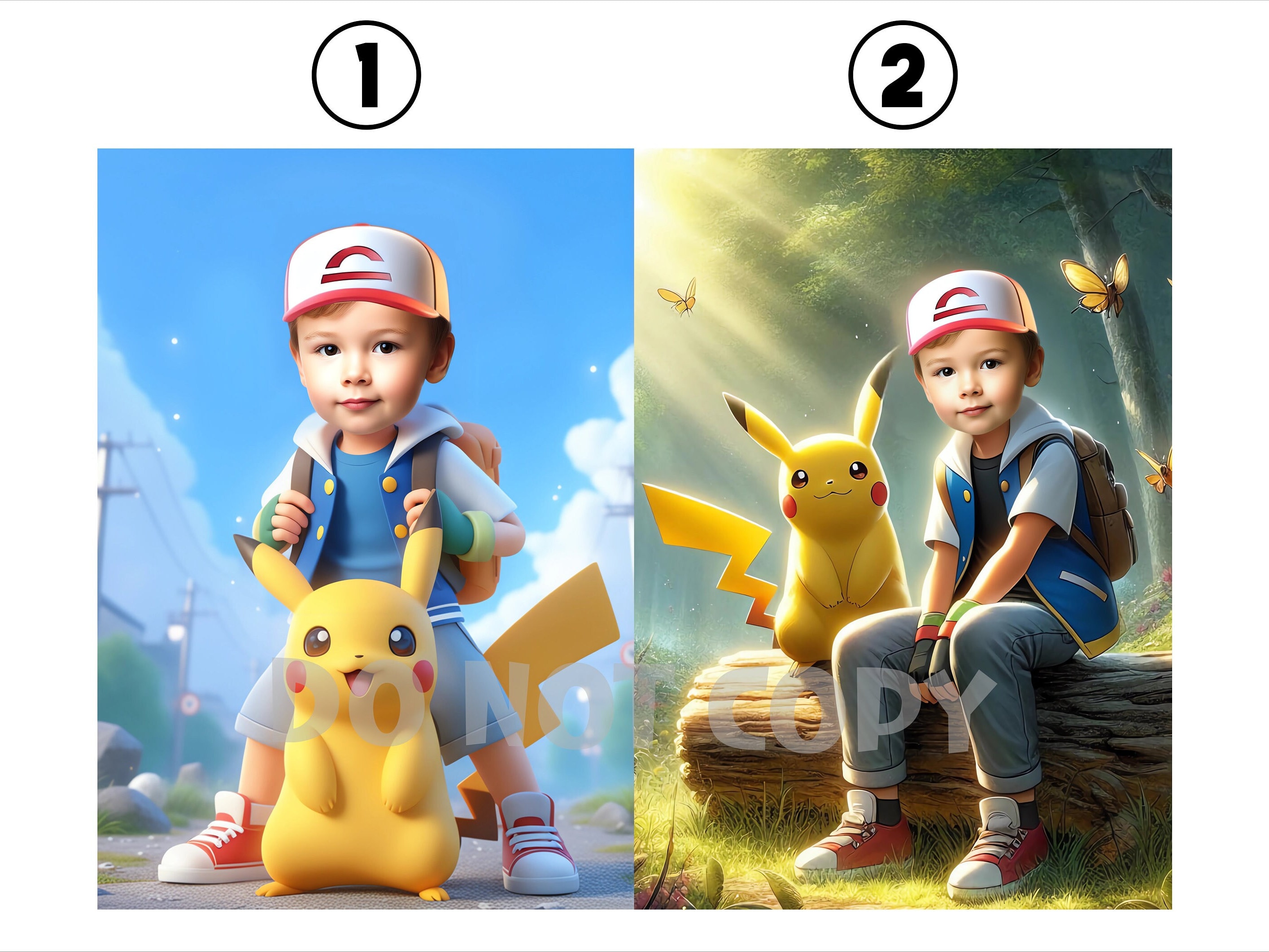 Pokemon Portrait, Pikachu Portrait, Ash Portrait, Custom Pokemon ...